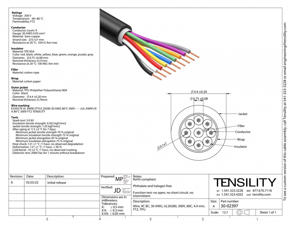 30-02397 product drawing and specification page