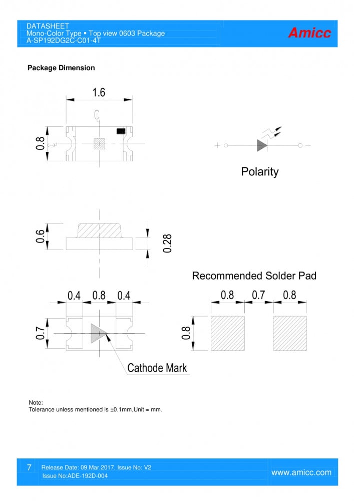 A-SP192DG2C-C01-4T datasheet page 7