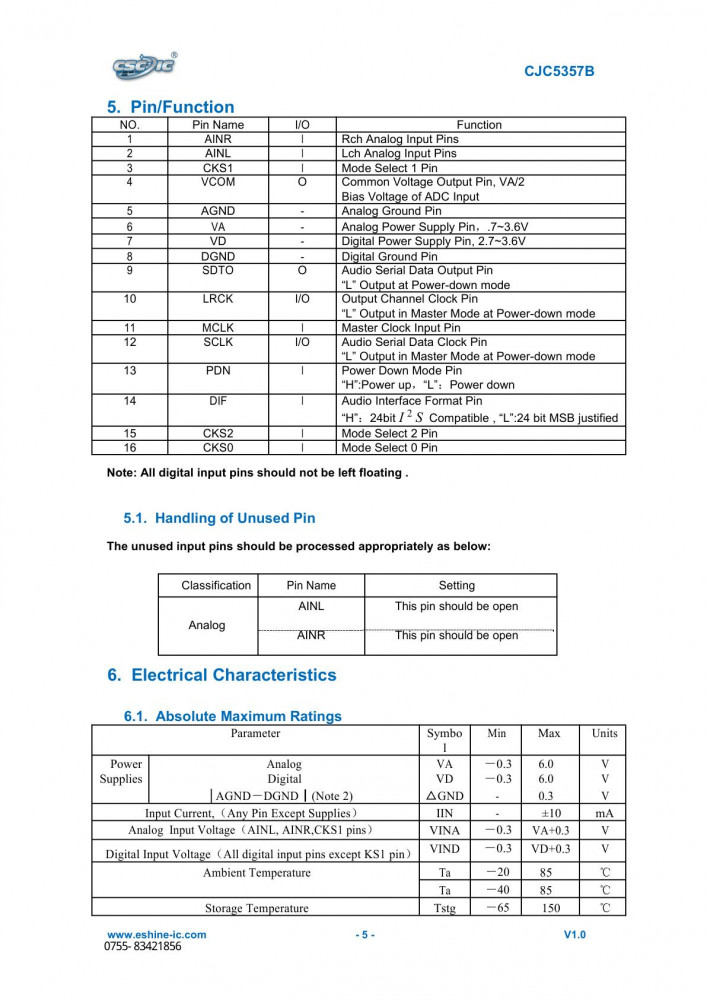 CJC5357B datasheet page 5