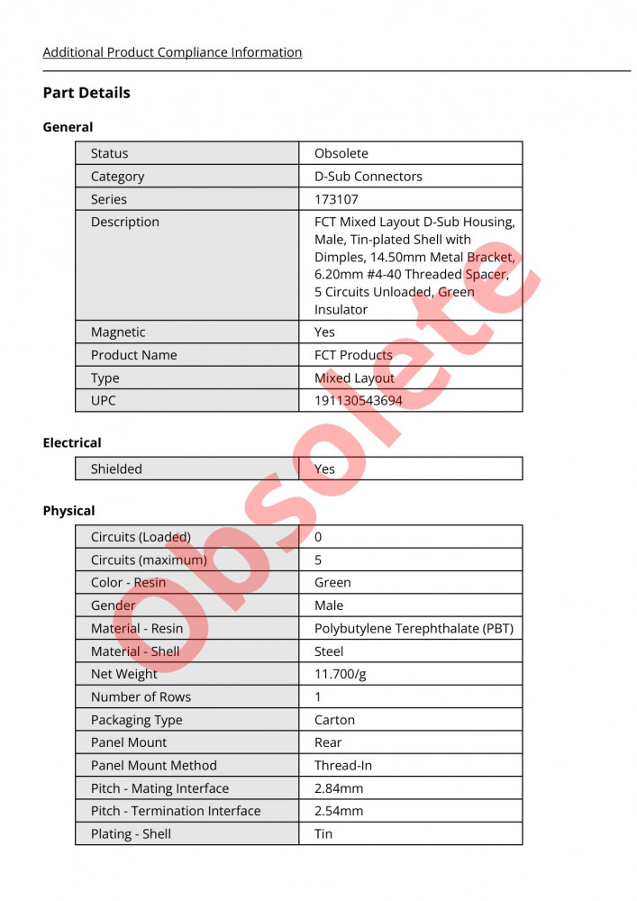 MOLEX 1731071319 product drawing page 2