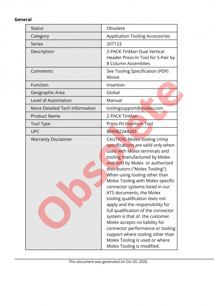 Tooling document preview, page 2
