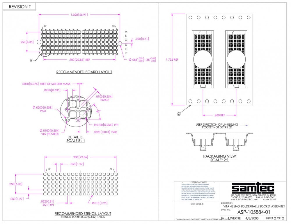 Samtec ASP-105884-01 drawing page 2