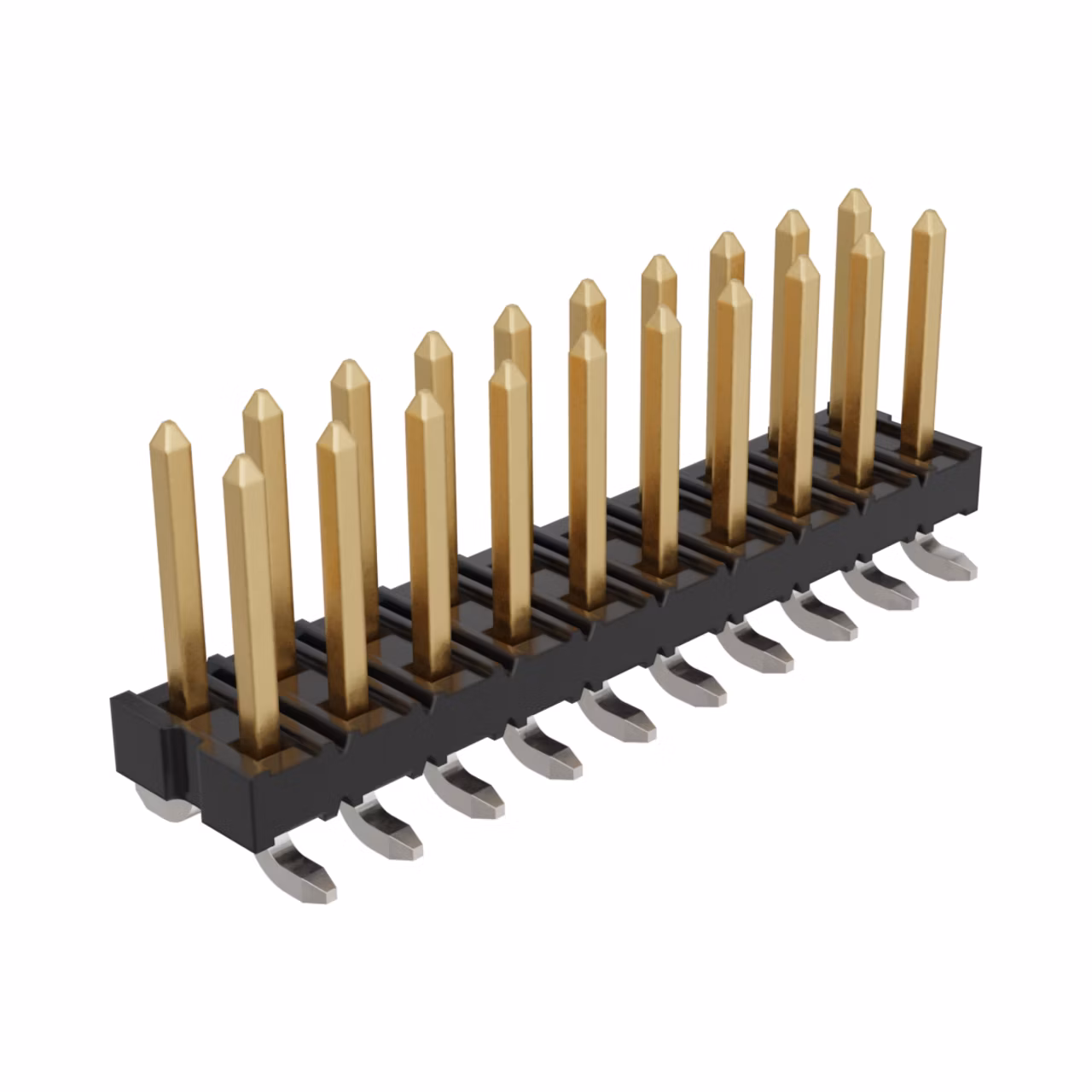Milli-Grid Header, Vertical, Surface Mount, 20 Circuits, 0.38µm Gold (Au) Plating, Mating Pin Length 3.80mm, with Cap, Tape and Reel, Lead-Free
