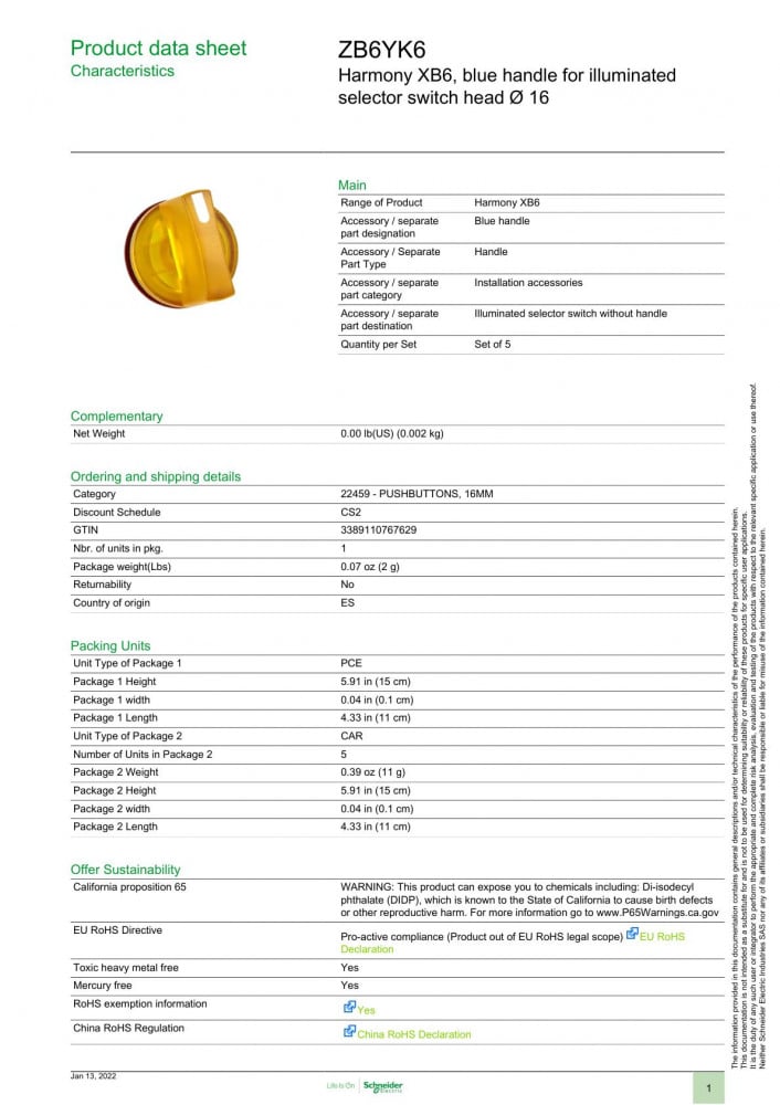 ZB6YK6 technical document page 1