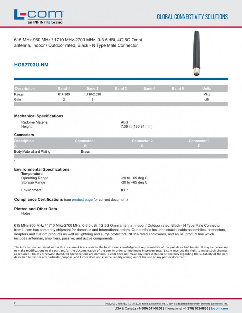HG62703U-NM product documentation page 2