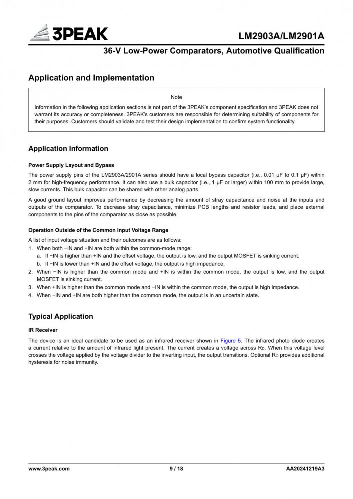 LM2901A datasheet page 9