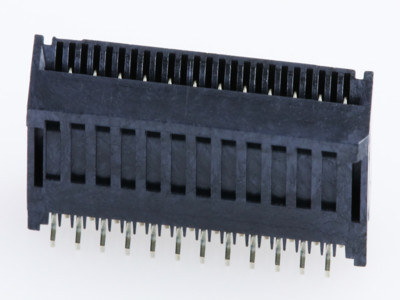 Easy-On FFC/FPC Connector, 0.50mm Pitch, Surface Mount, Vertical, Non-ZIF, Reverse Footprint, Tin Bismuth Plating, Long Terminal Type, Black, 16 Circuits