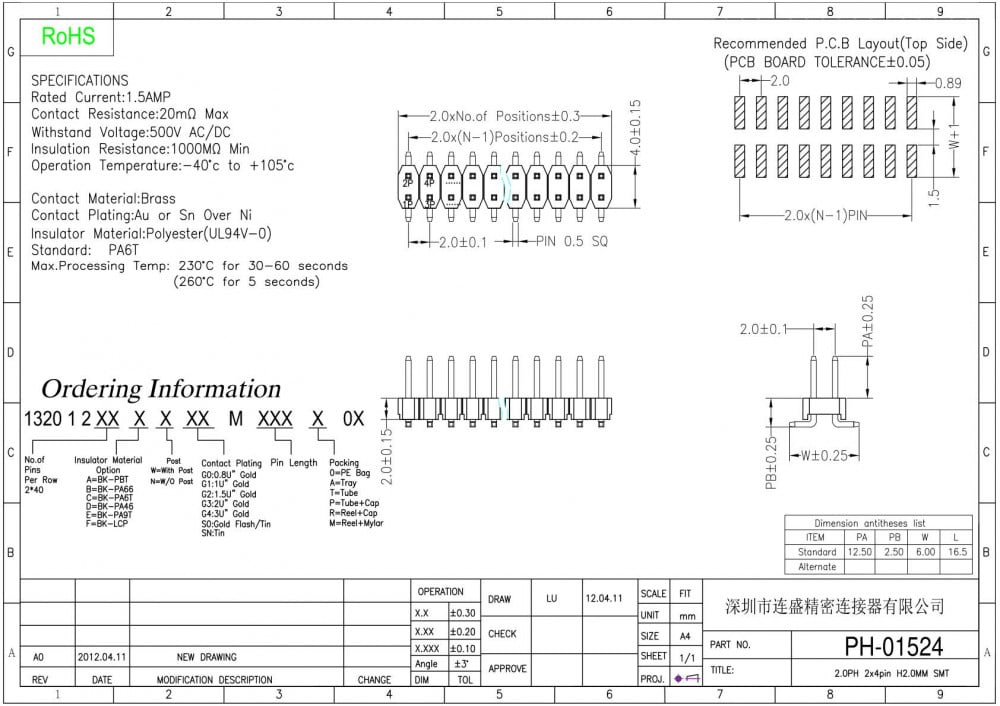 PH-01524 technical drawing