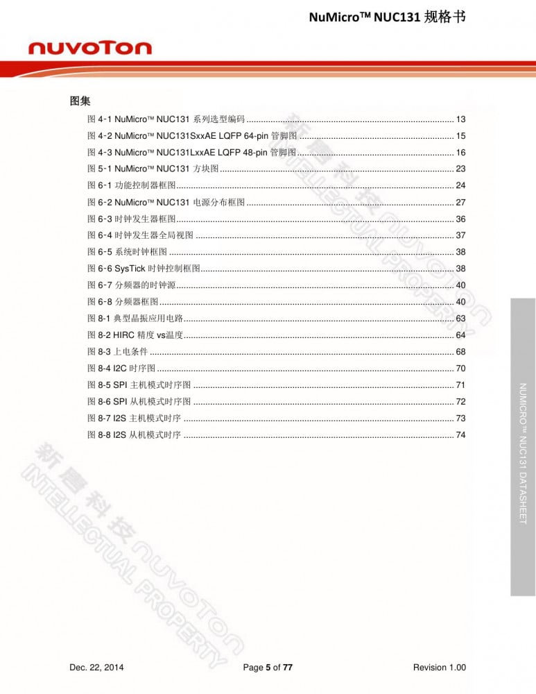 NUC131 datasheet page 5