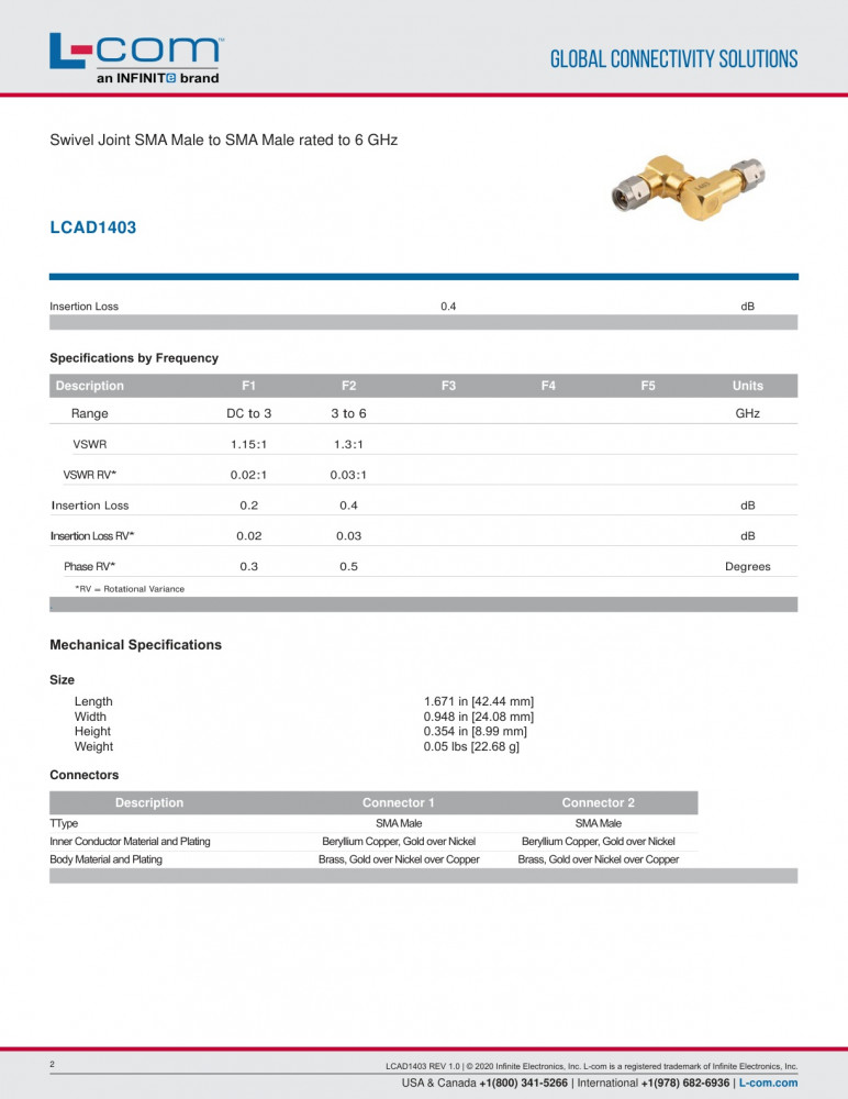 LCAD1403 datasheet page 2