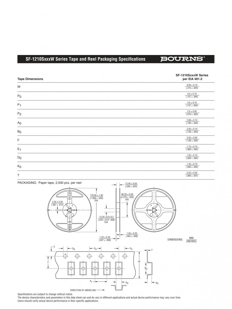BOURNS SF-1210S series datasheet page 5