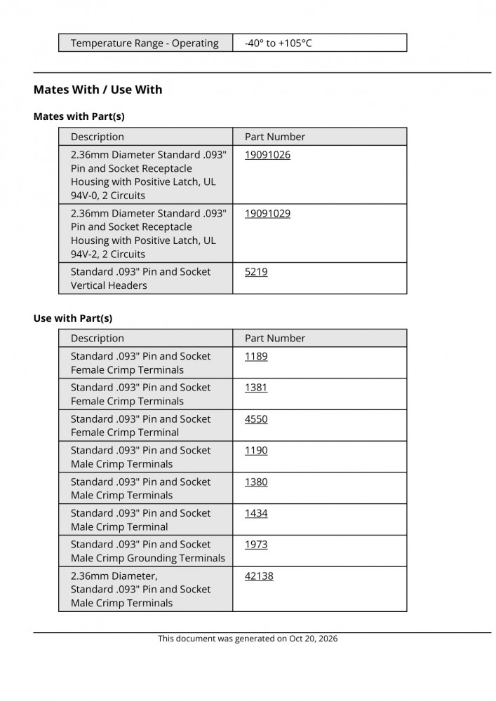 Technical document image 3 for MOLEX 19092026