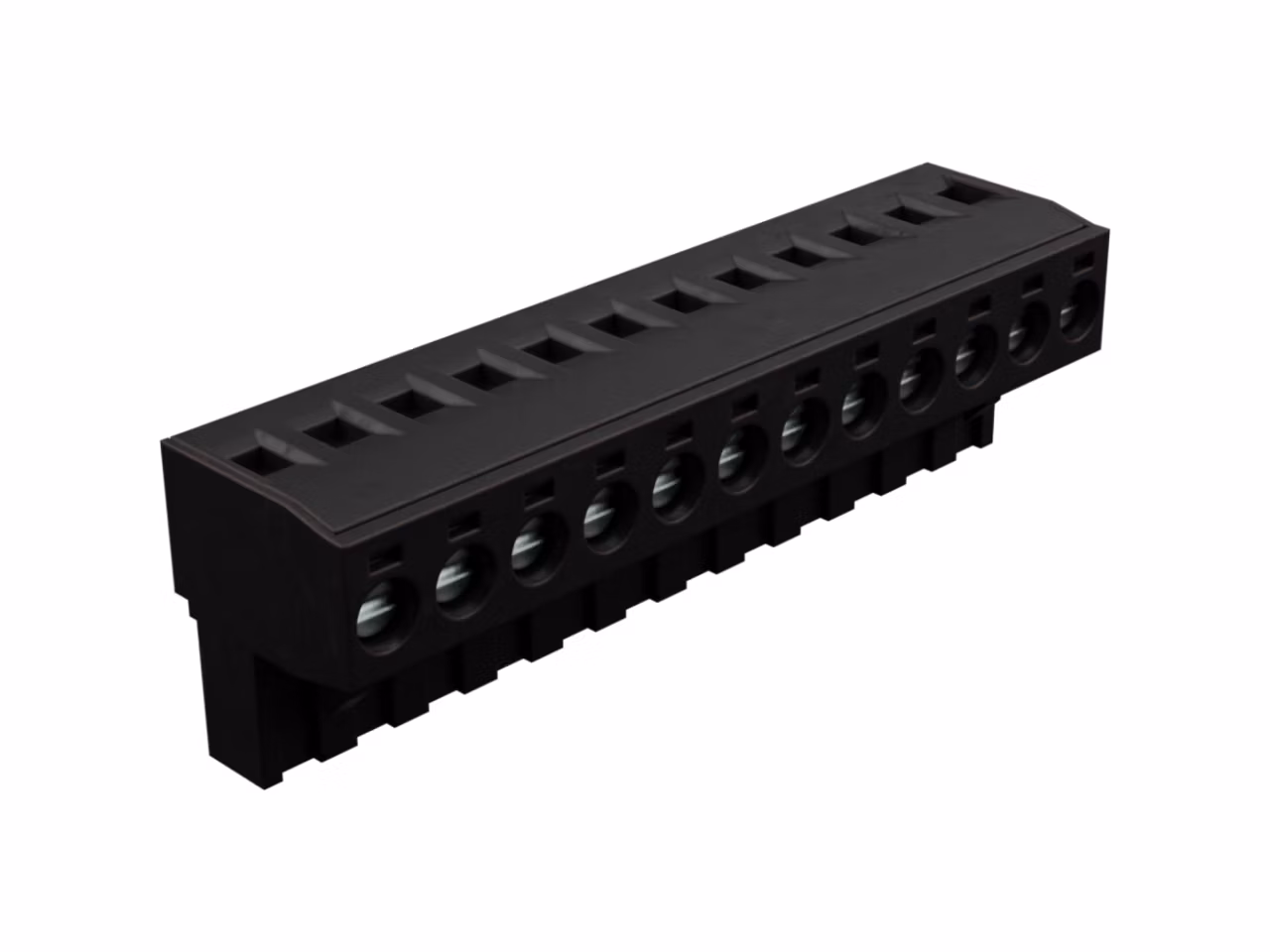 5.08mm Pitch Eurostyle Horizontal Plug, Gold (Au) Plated, Black, 12 Circuits for sale