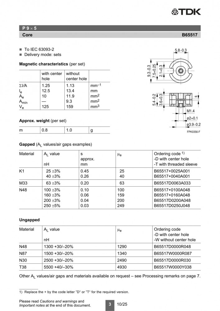 Ferrite catalogue page 3