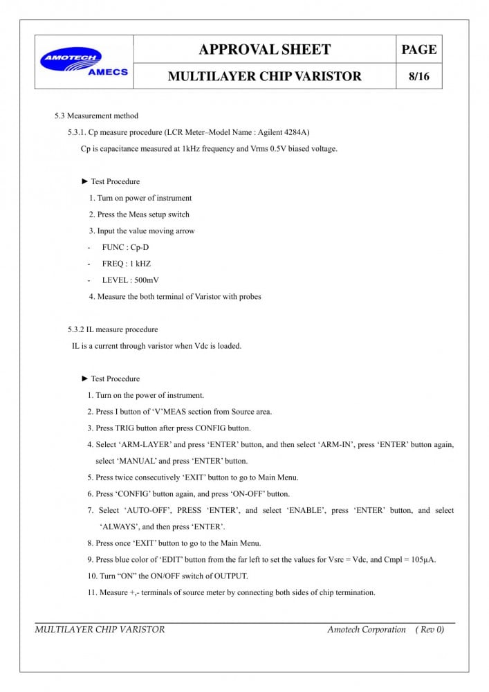 AVLC3N01100 approval sheet page 8