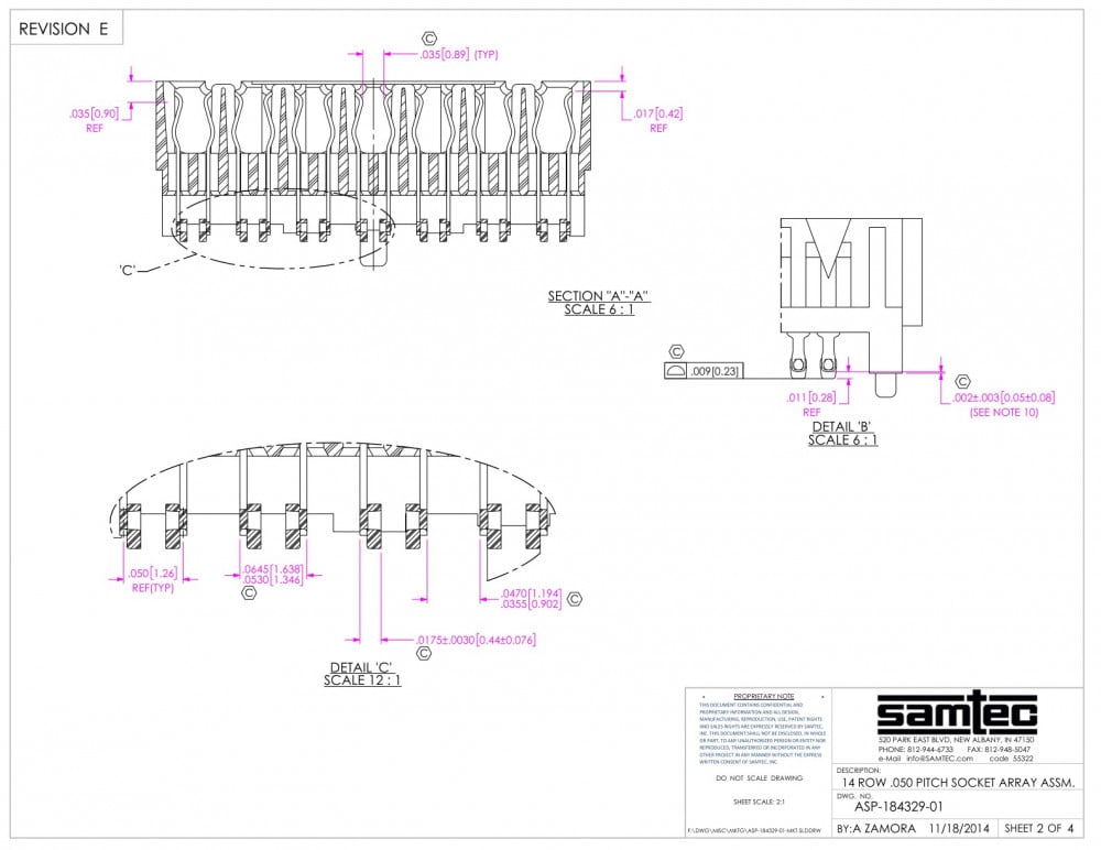 ASP-184329-01 technical drawing page 2