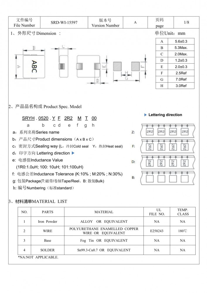SOREDE specification page 3