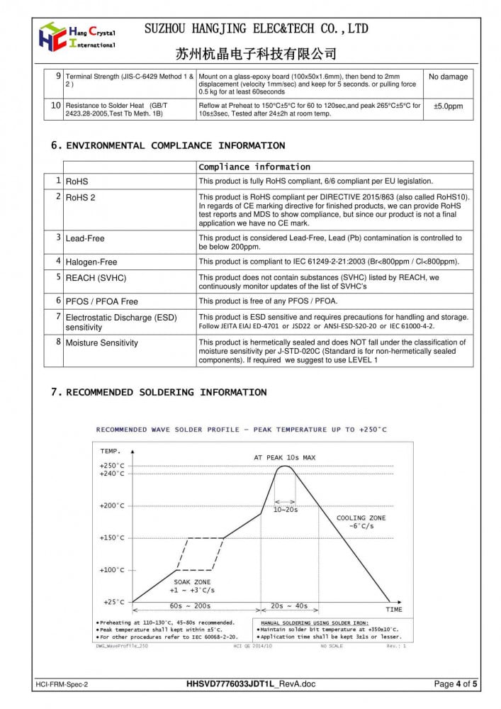 HHSVD7776033JDT1L specification page 4