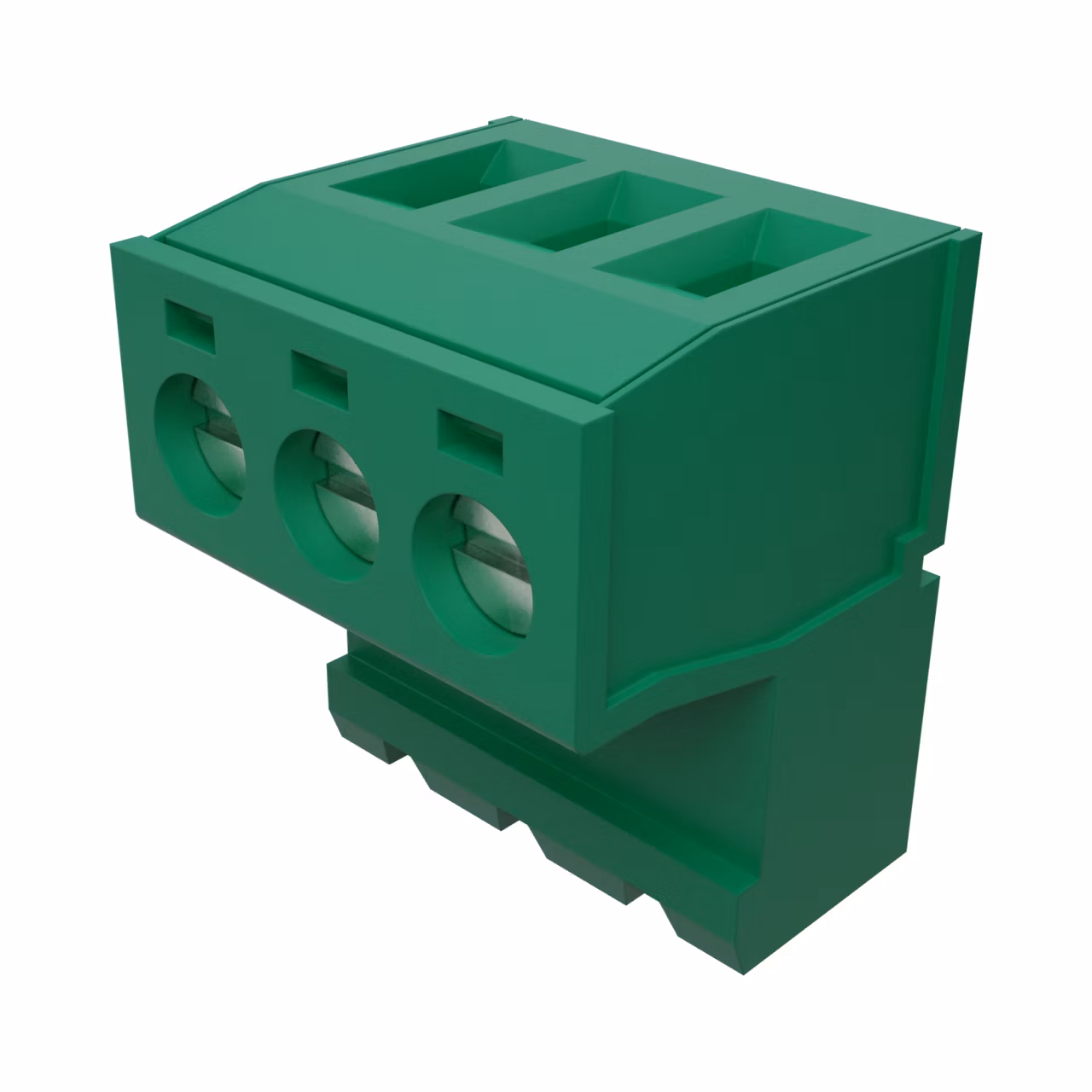 5.08mm Pitch Eurostyle 180° Wire Entry Plug, without Mounting Ends, 3 Circuits, Green for sale