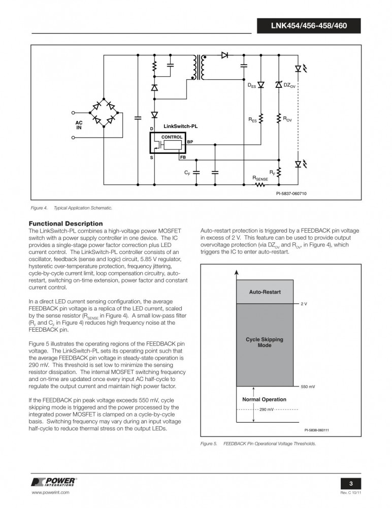 LNK457DG-TL technical document page 3