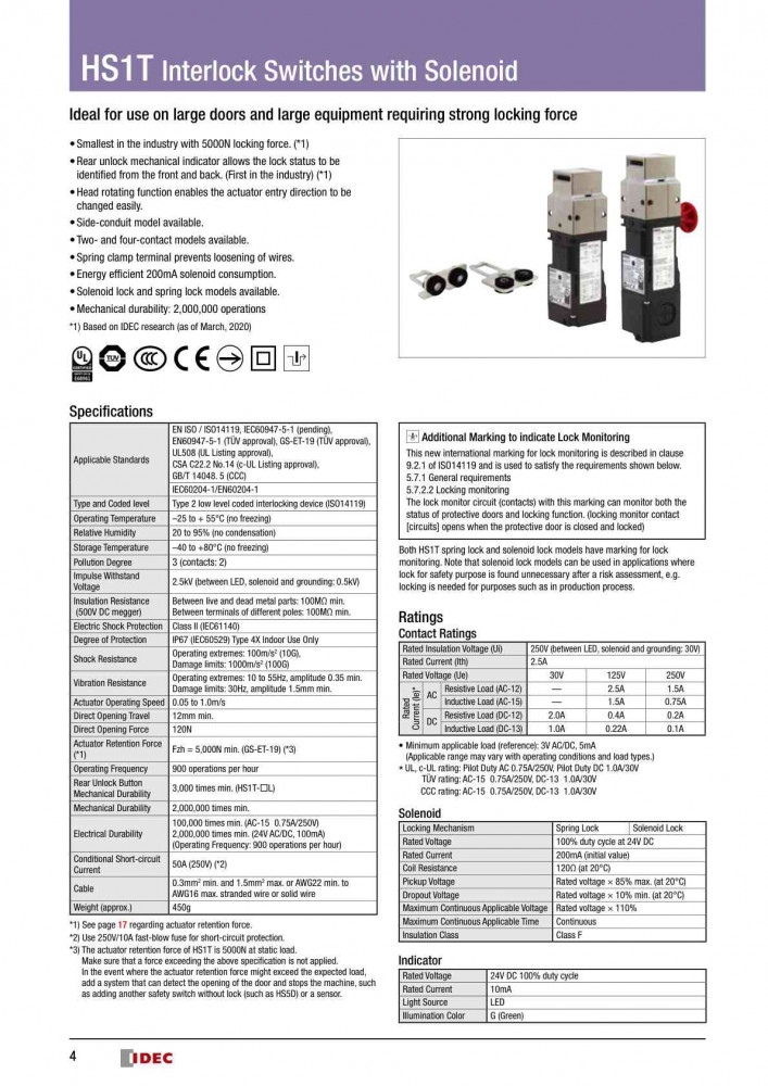 IDEC HS1T documentation page 4