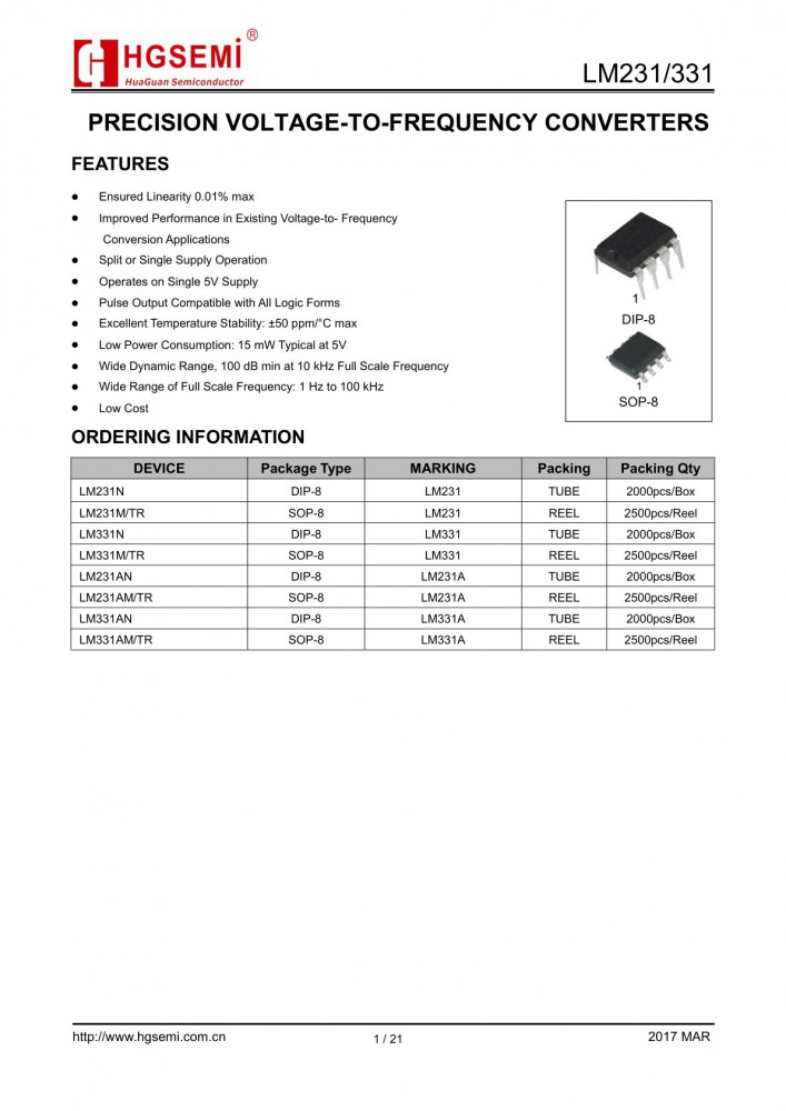 LM331AM/TR datasheet page 1