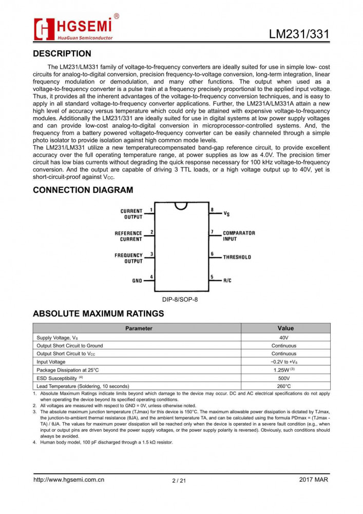 LM331AM/TR datasheet page 2