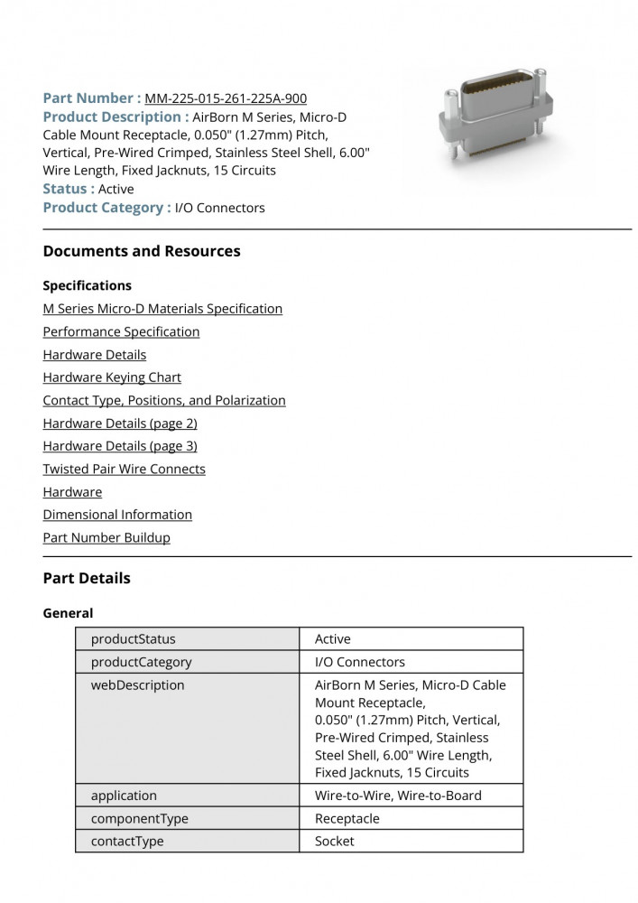 Product document page 1