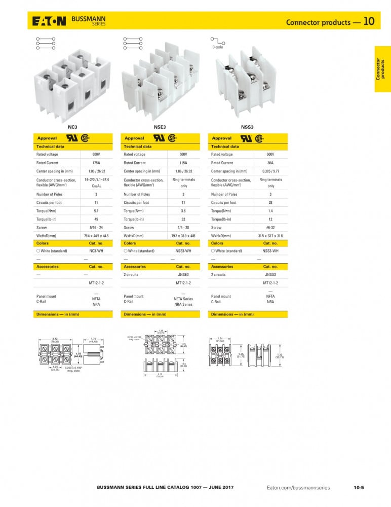 EATON connector products document page 5