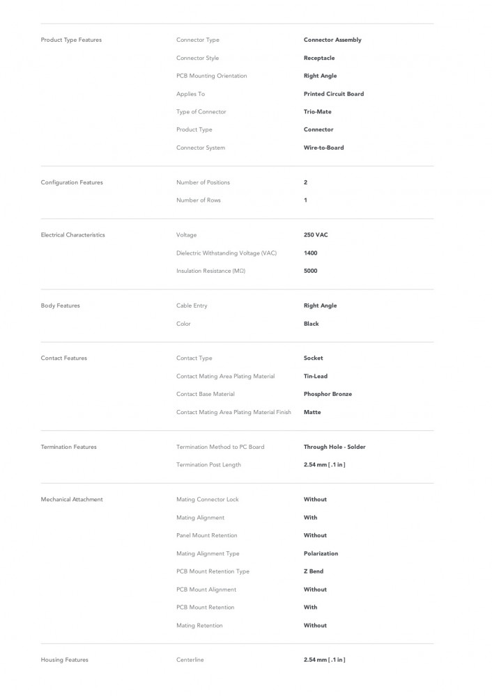 TE Connectivity 5-520314-2 product documentation page 2
