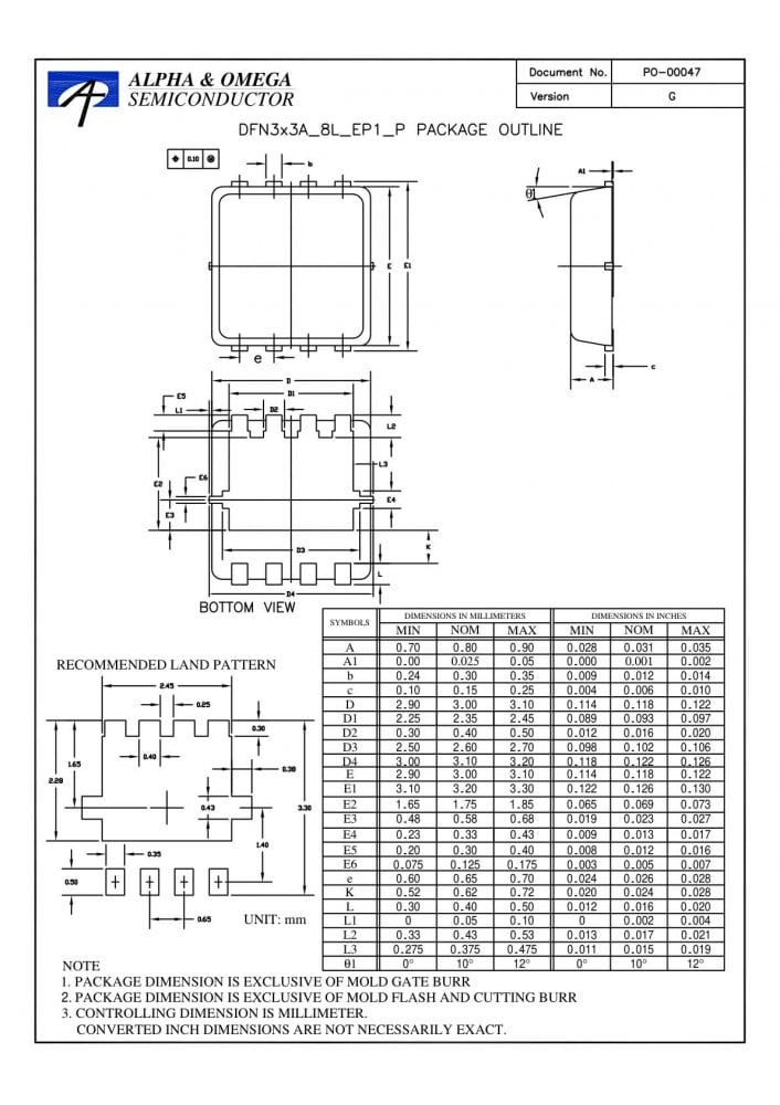 AON7407 datasheet page 8
