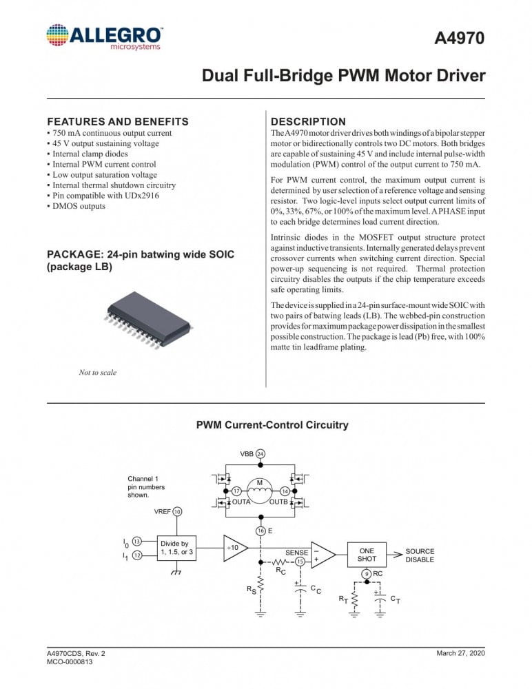 A4970GLBTR-T datasheet page 1