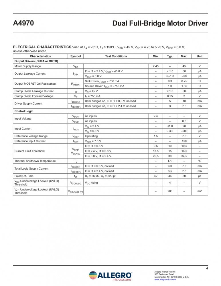 A4970GLBTR-T datasheet page 4