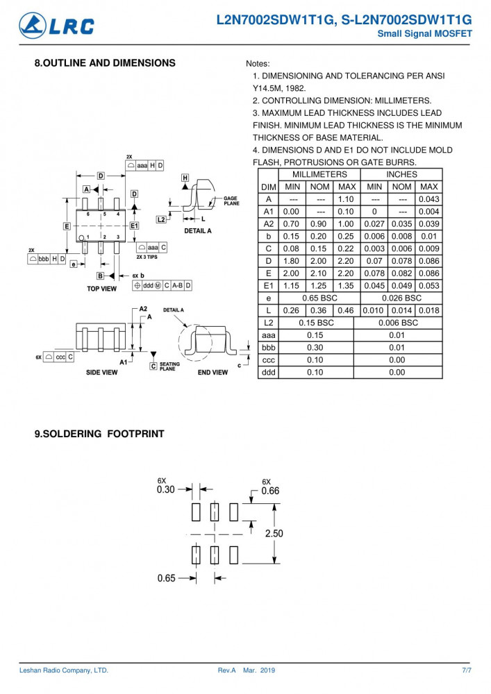 L2N7002SDW1T1G datasheet page 7
