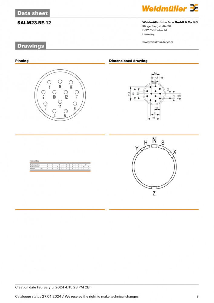 WEIDMULLER 1995850000 technical document page 3