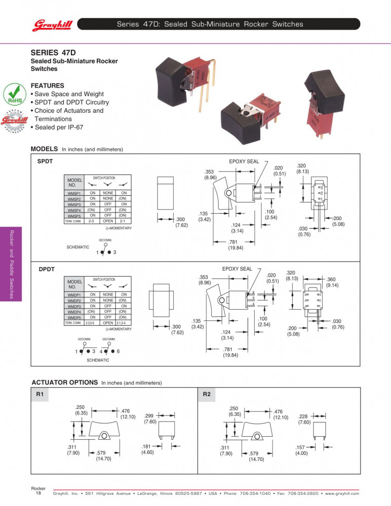 Grayhill Series 47D documentation page 1