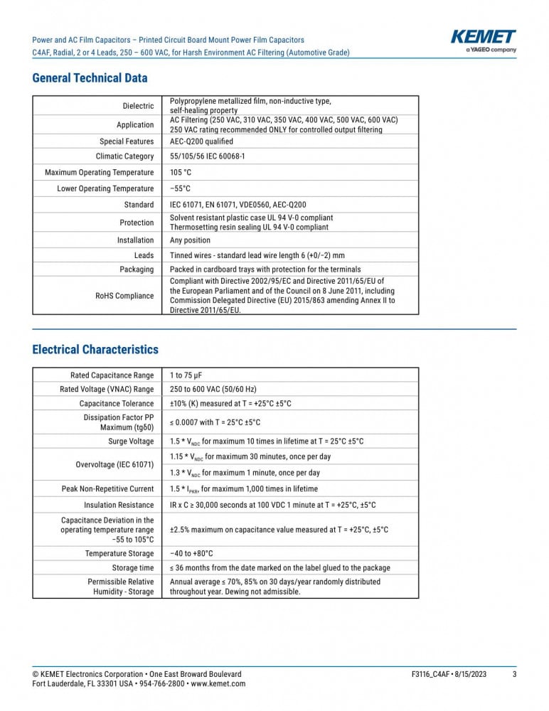 C4AF datasheet page 3