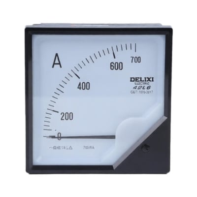 Delixi Electric 42L6A800 Analog Ammeter Panel Gauge for Electrical Current Measurement