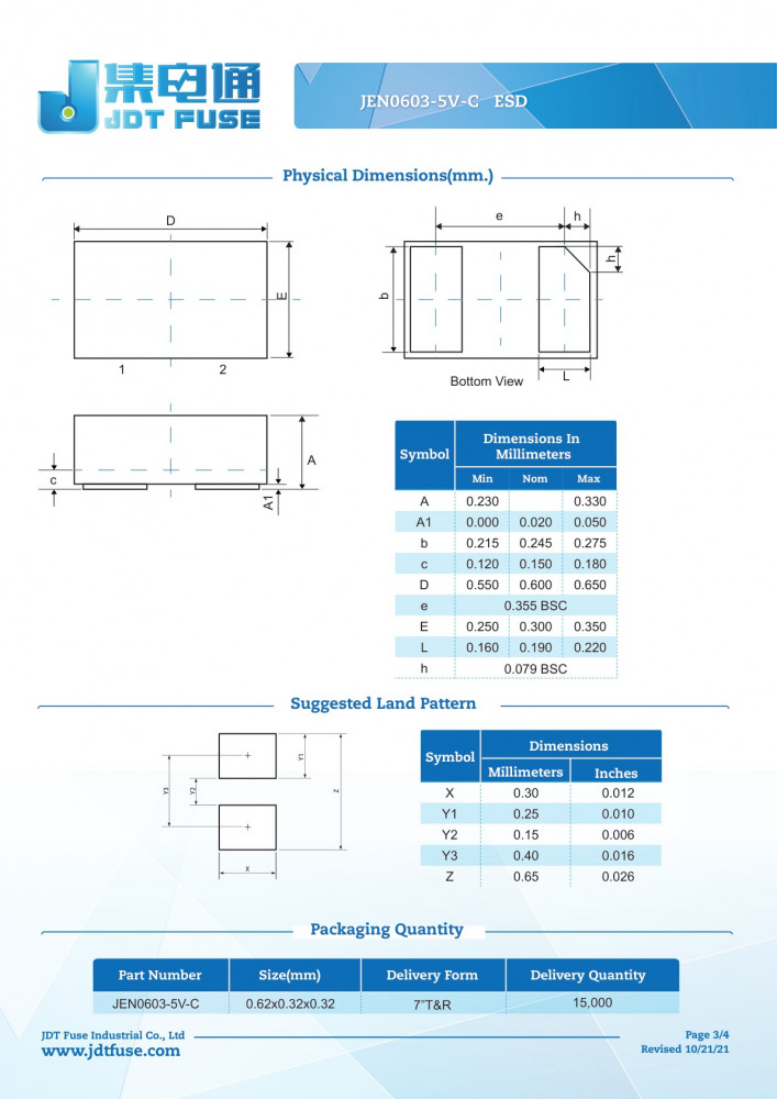 JEN0603-5V-C datasheet page 4