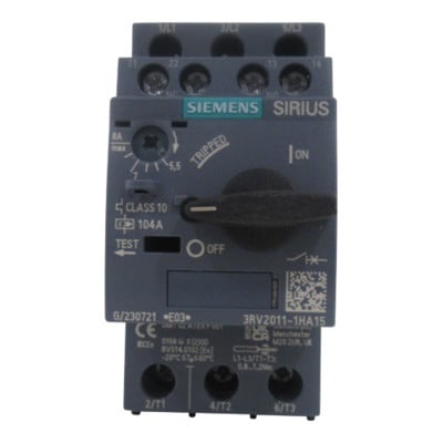 SIEMENS 3RV20111HA15 Motor Protective Circuit Breaker for sale