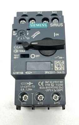 SIEMENS 3RV20111HA15 Motor Protective Circuit Breaker for sale