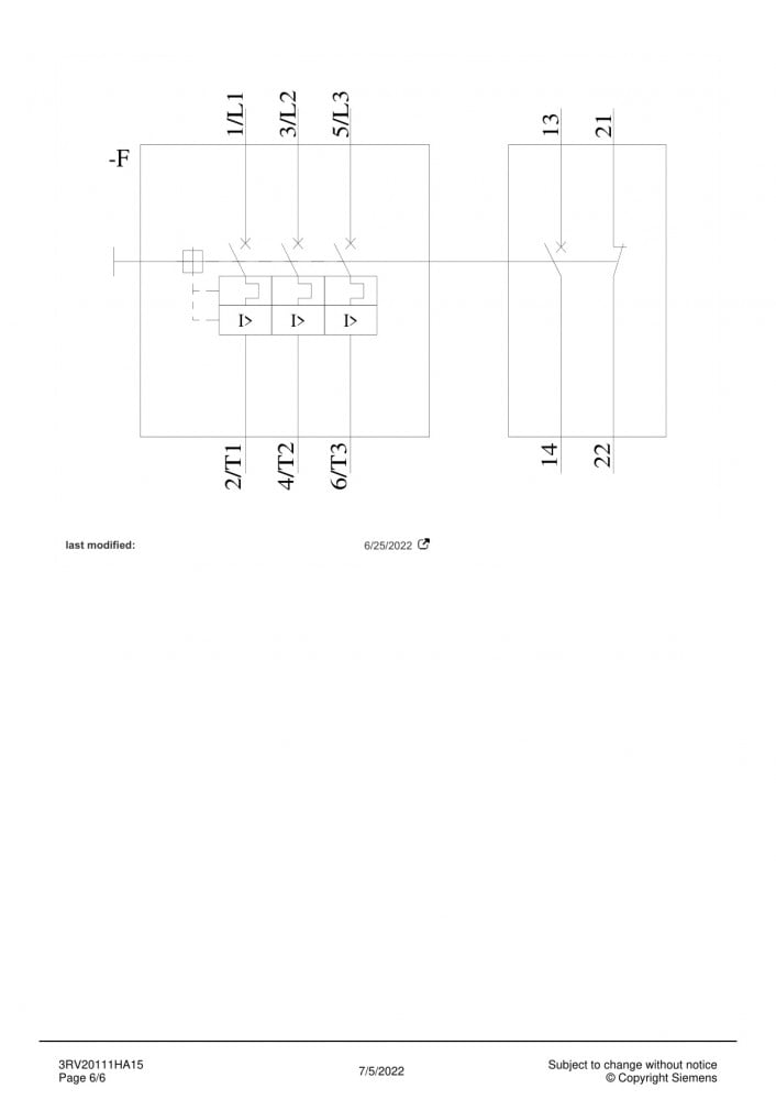 3RV20111HA15 technical document page 6