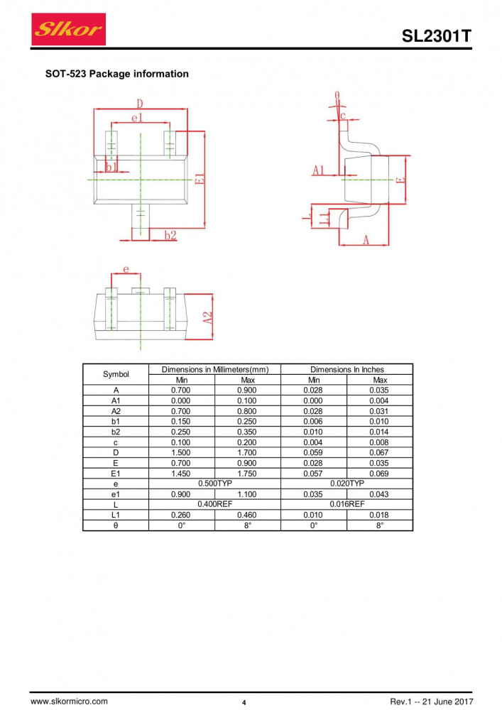 SL2301T datasheet page 4