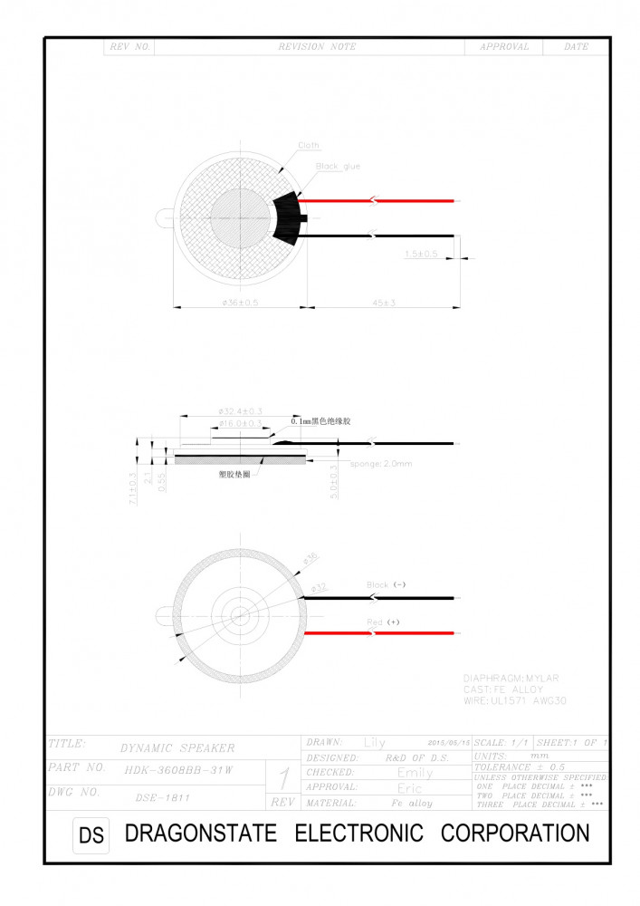 HDK-3608BB-31W specification page 5
