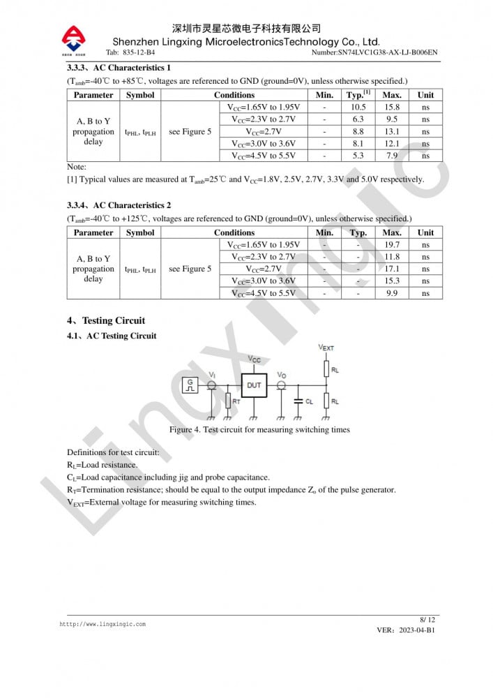 SN74LVC1G38DB(LX) datasheet page 8