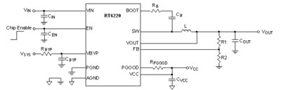 RT6342 - 42VIN, 2.5A, Asynchronous Step-Down Converter with Low Quiescent Current