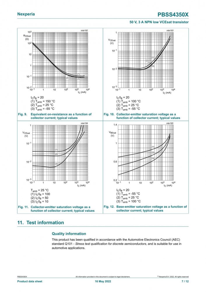 PBSS4350X datasheet page 7