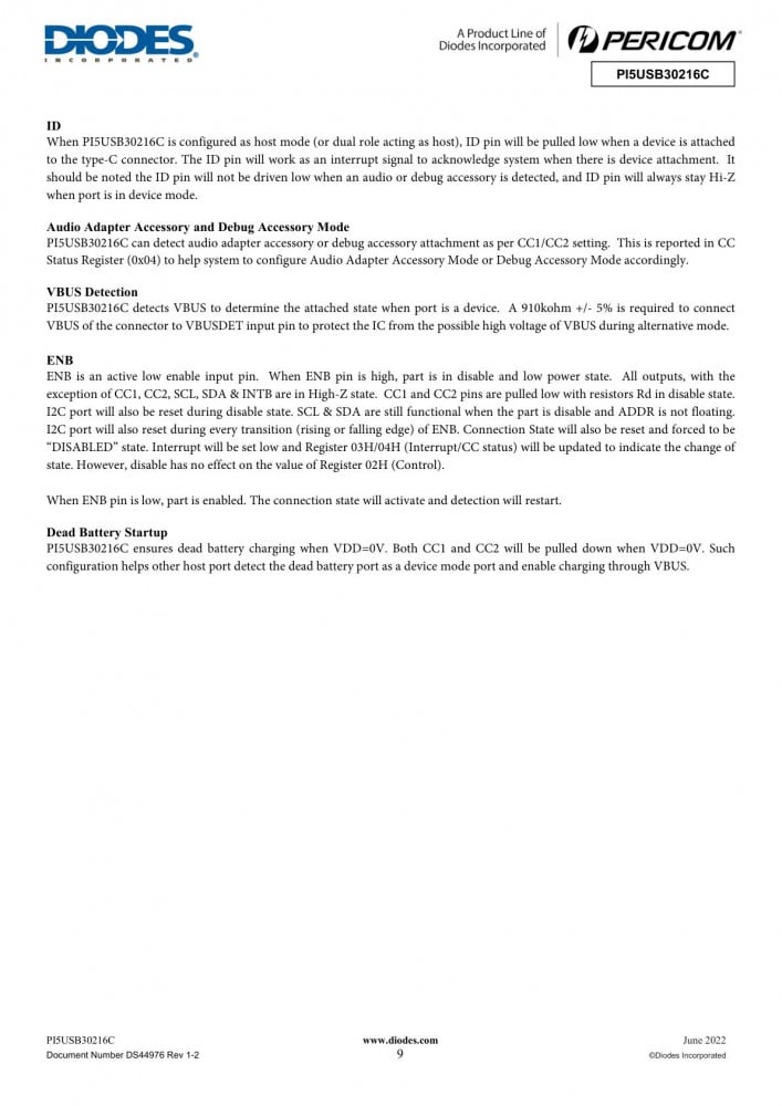 PI5USB30216CXUAEX datasheet page 9