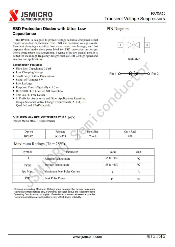 BV05C-JSM datasheet page 1