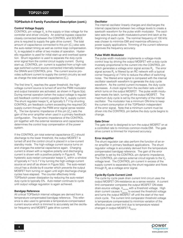 TOP221PN document page 4